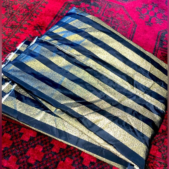 Bedding | Metallic Gold And Black Large Stripped Cloth Tarp Blanket ...